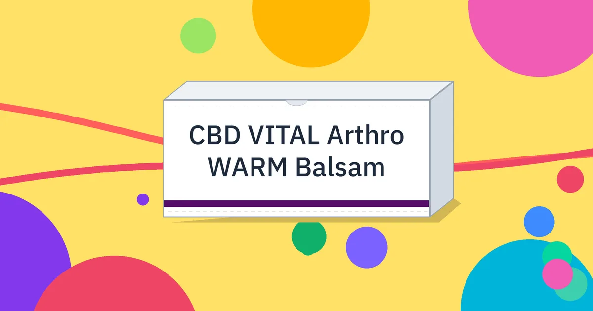 Symbolbild: Packung mit der Aufschrift CBD VITAL Arthro WARM Balsam (PZN 16578729) – Verfügbarkeit und Bezug in Apotheken in Frankfurt am Main