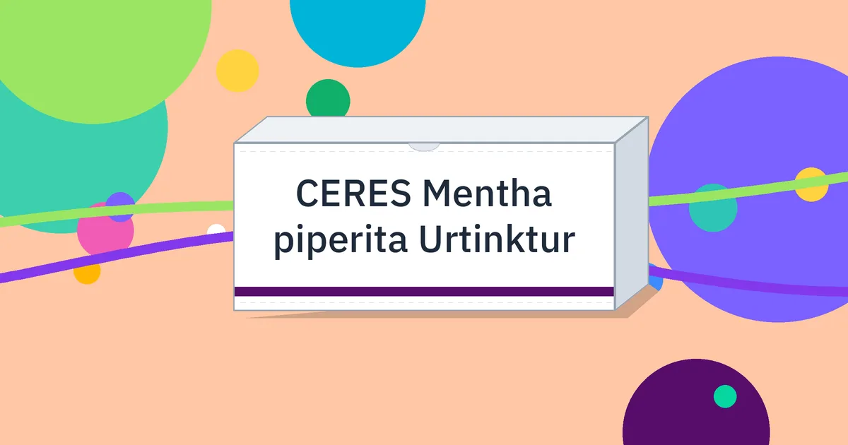 Symbolbild: Packung mit der Aufschrift CERES Mentha piperita Urtinktur (PZN 00179157) – Verfügbarkeit und Bezug in Apotheken in Frankfurt am Main