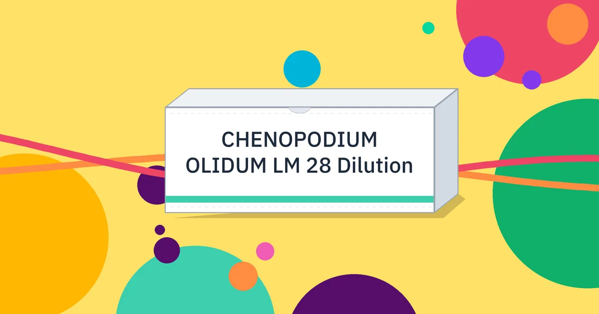 Symbolbild: Packung mit der Aufschrift CHENOPODIUM OLIDUM LM 28 Dilution (PZN 13441496) – Verfügbarkeit und Bezug in Apotheken in Frankfurt am Main
