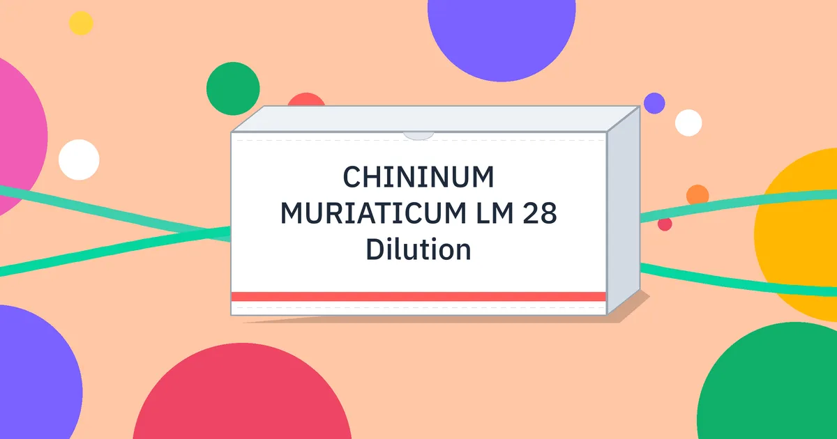 Symbolbild: Packung mit der Aufschrift CHININUM MURIATICUM LM 28 Dilution (PZN 12815345) – Verfügbarkeit und Bezug in Apotheken in Frankfurt am Main