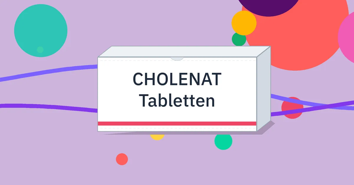Symbolbild: Packung mit der Aufschrift CHOLENAT Tabletten (PZN 14167057) – Verfügbarkeit und Bezug in Apotheken in Frankfurt am Main