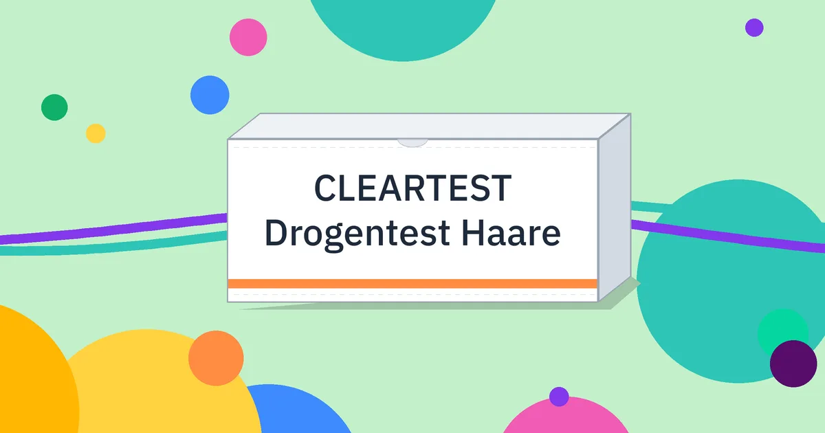 Symbolbild: Packung mit der Aufschrift CLEARTEST Drogentest Haare (PZN 18729233) – Verfügbarkeit und Bezug in Apotheken in Frankfurt am Main