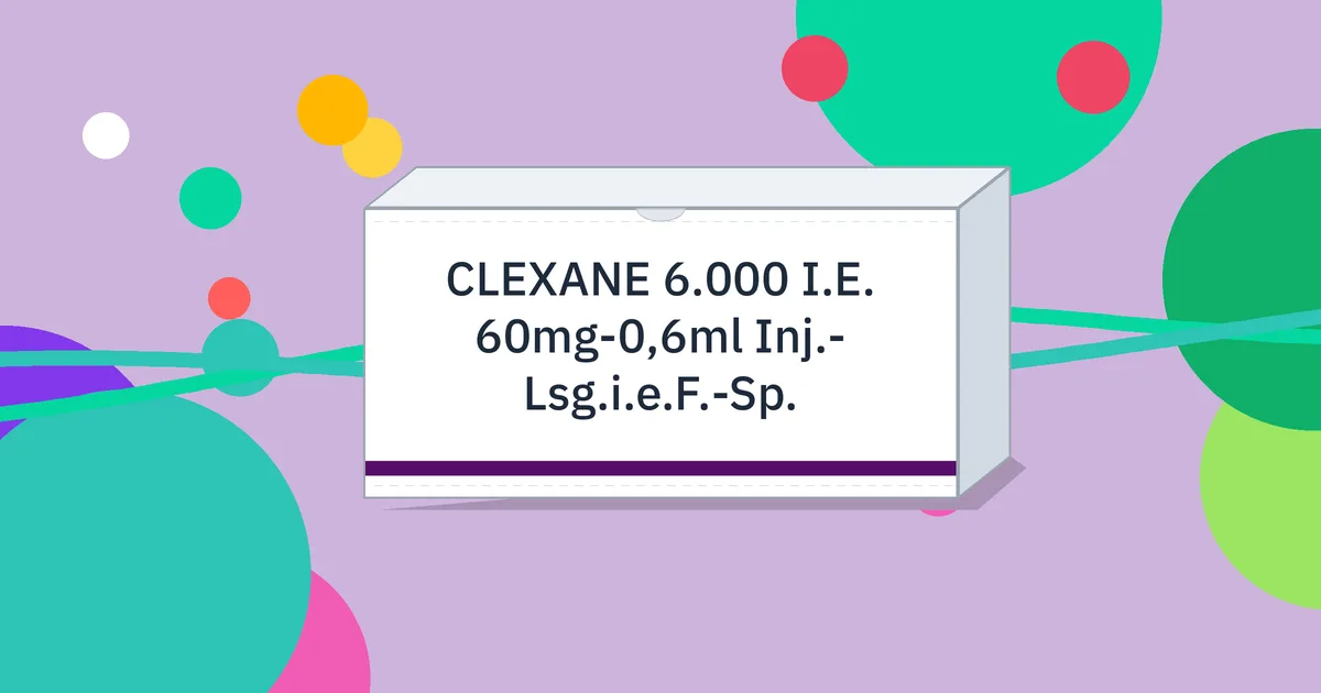 Symbolbild: Packung mit der Aufschrift CLEXANE 6.000 I.E. 60mg-0,6ml Inj.-Lsg.i.e.F.-Sp. (PZN 13569173) – Verfügbarkeit und Bezug in Apotheken in Frankfurt am Main