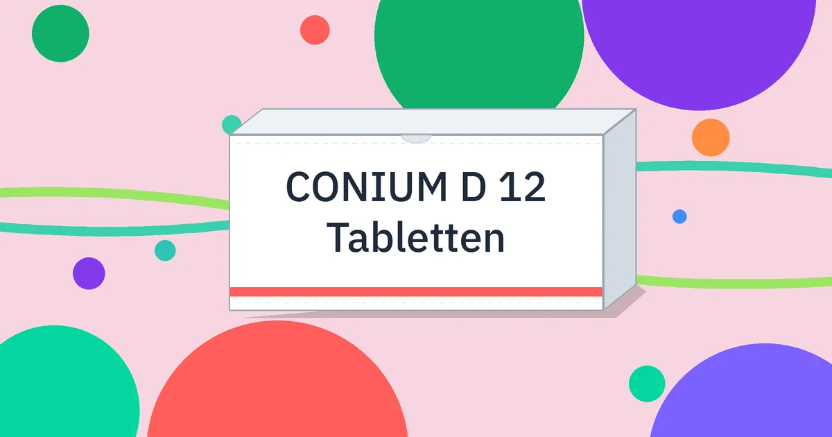 Symbolbild: Packung mit der Aufschrift CONIUM D 12 Tabletten (PZN 02113292) – Verfügbarkeit und Bezug in Apotheken in Frankfurt am Main