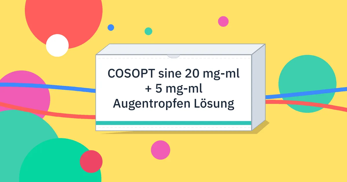 Symbolbild: Packung mit der Aufschrift COSOPT sine 20 mg-ml + 5 mg-ml Augentropfen Lösung (PZN 14300148) – Verfügbarkeit und Bezug in Apotheken in Frankfurt am Main