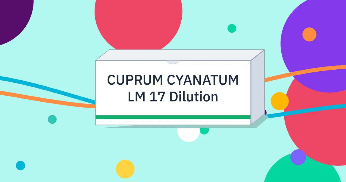Symbolbild: Packung mit der Aufschrift CUPRUM CYANATUM LM 17 Dilution (PZN 13458261) – Verfügbarkeit und Bezug in Apotheken in Frankfurt am Main