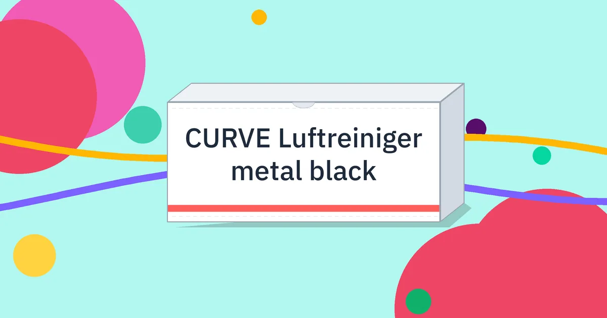 Symbolbild: Packung mit der Aufschrift CURVE Luftreiniger metal black (PZN 18139690) – Verfügbarkeit und Bezug in Apotheken in Frankfurt am Main