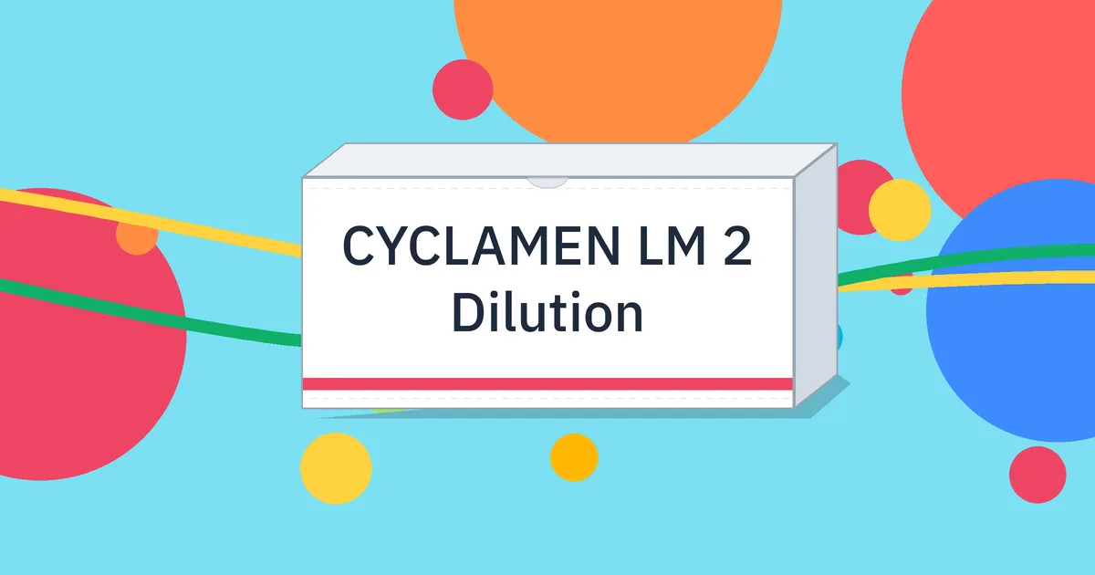 Symbolbild: Packung mit der Aufschrift CYCLAMEN LM 2 Dilution (PZN 12840308) – Verfügbarkeit und Bezug in Apotheken in Frankfurt am Main