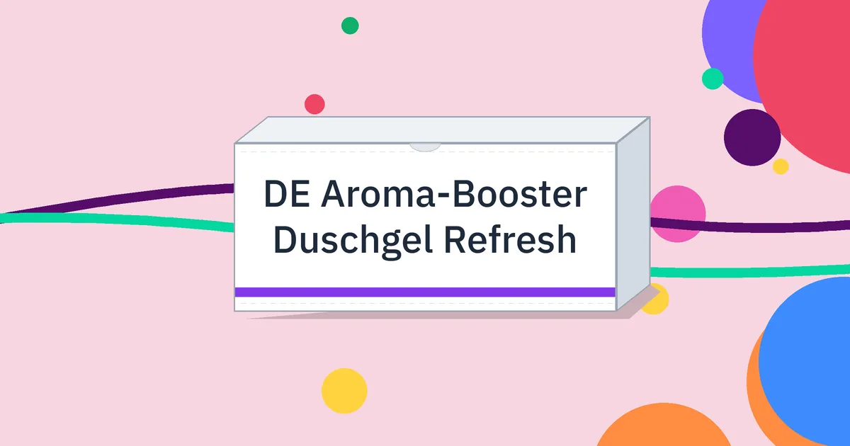 Symbolbild: Packung mit der Aufschrift DE Aroma-Booster Duschgel Refresh (PZN 18451772) – Verfügbarkeit und Bezug in Apotheken in Frankfurt am Main