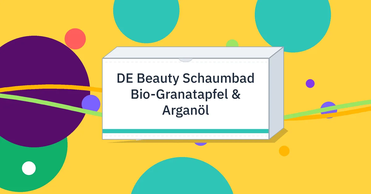 Symbolbild: Packung mit der Aufschrift DE Beauty Schaumbad Bio-Granatapfel & Arganöl (PZN 16938501) – Verfügbarkeit und Bezug in Apotheken in Frankfurt am Main
