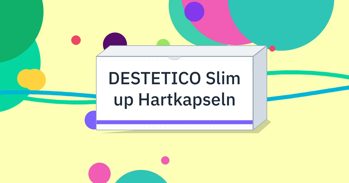Symbolbild: Packung mit der Aufschrift DESTETICO Slim up Hartkapseln (PZN 19903319) – Verfügbarkeit und Bezug in Apotheken in Frankfurt am Main
