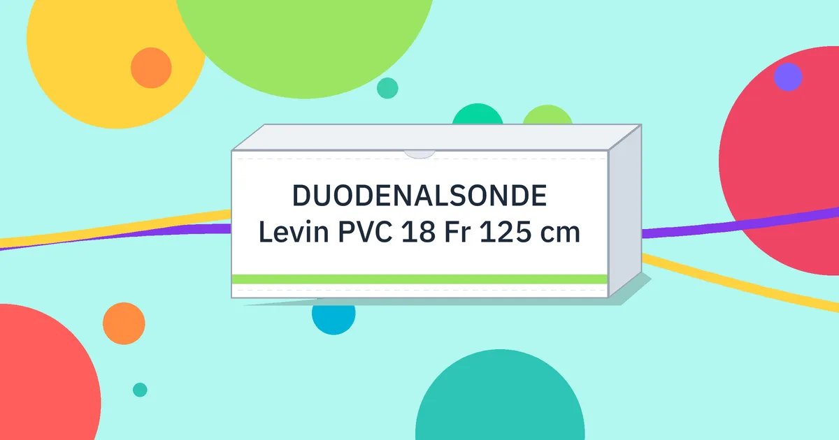 Symbolbild: Packung mit der Aufschrift DUODENALSONDE Levin PVC 18 Fr 125 cm (PZN 15624640) – Verfügbarkeit und Bezug in Apotheken in Frankfurt am Main