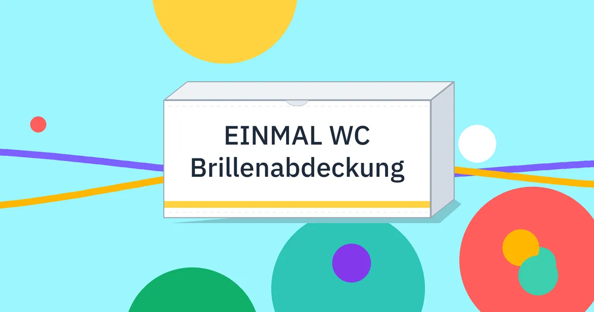 Symbolbild: Packung mit der Aufschrift EINMAL WC Brillenabdeckung (PZN 02916660) – Verfügbarkeit und Bezug in Apotheken in Frankfurt am Main