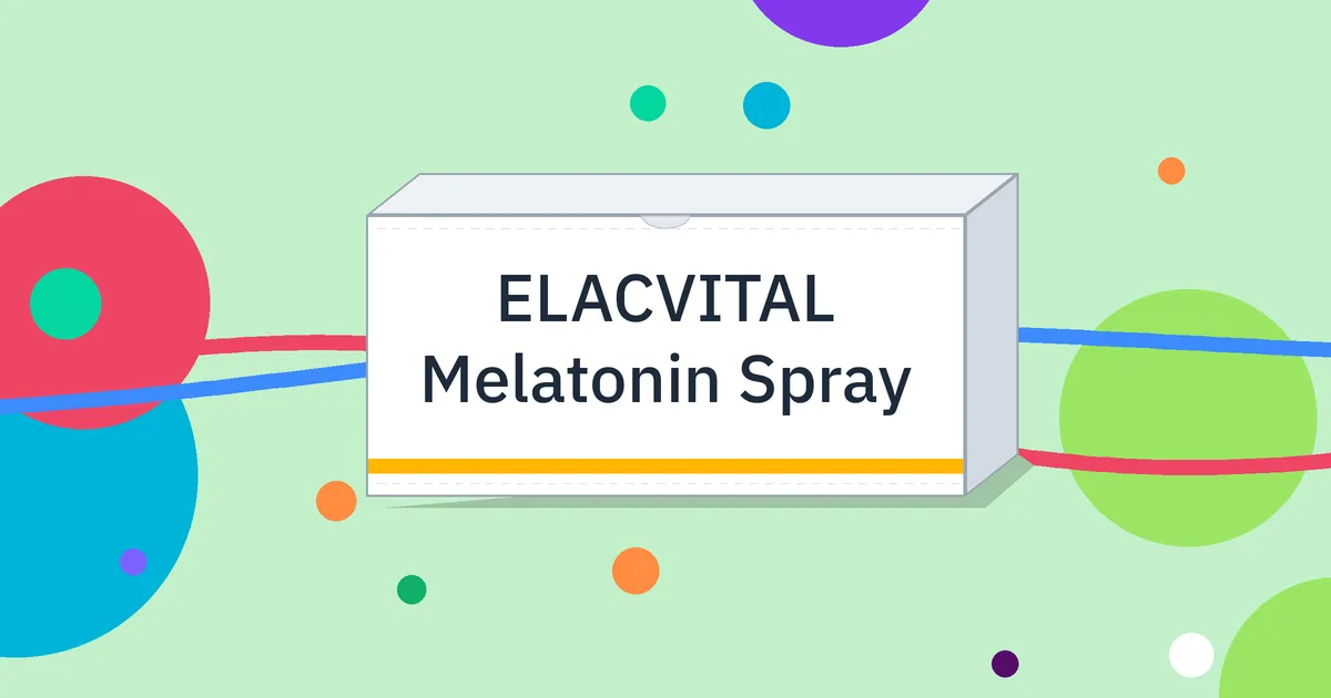 Symbolbild: Packung mit der Aufschrift ELACVITAL Melatonin Spray (PZN 19394898) – Verfügbarkeit und Bezug in Apotheken in Frankfurt am Main