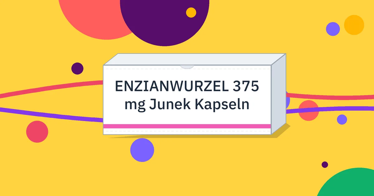 Symbolbild: Packung mit der Aufschrift ENZIANWURZEL 375 mg Junek Kapseln (PZN 10053167) – Verfügbarkeit und Bezug in Apotheken in Frankfurt am Main