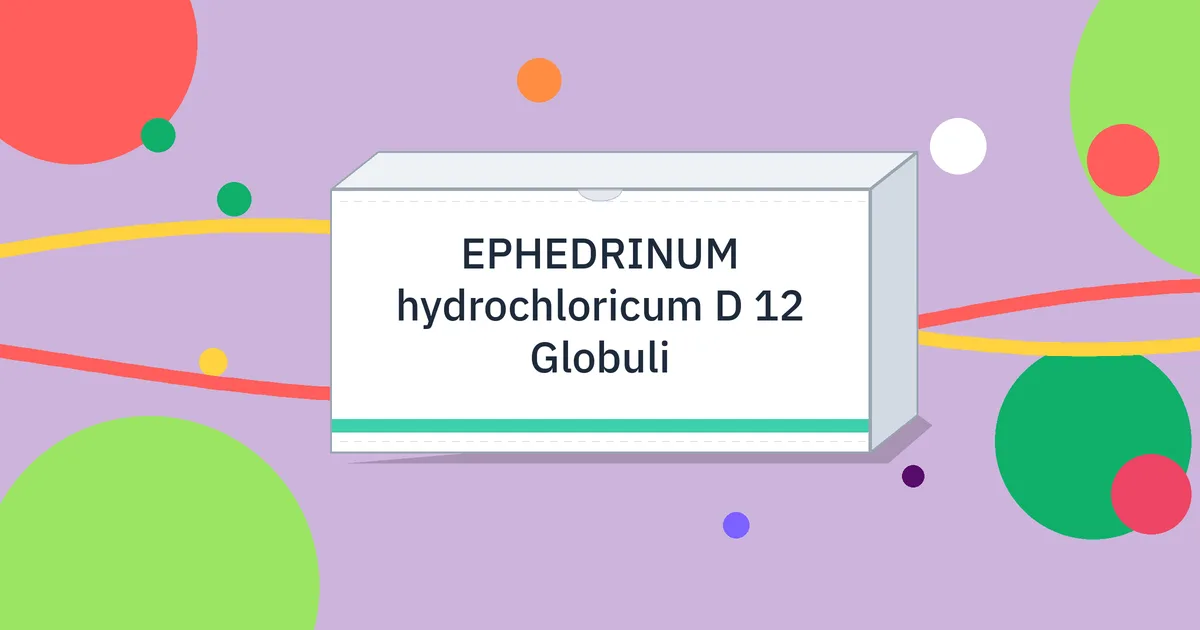 Symbolbild: Packung mit der Aufschrift EPHEDRINUM hydrochloricum D 12 Globuli (PZN 19718740) – Verfügbarkeit und Bezug in Apotheken in Frankfurt am Main