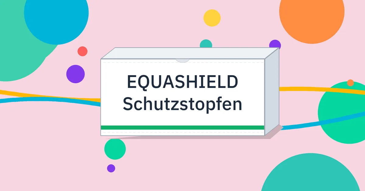 Symbolbild: Packung mit der Aufschrift EQUASHIELD Schutzstopfen (PZN 13500891) – Verfügbarkeit und Bezug in Apotheken in Frankfurt am Main