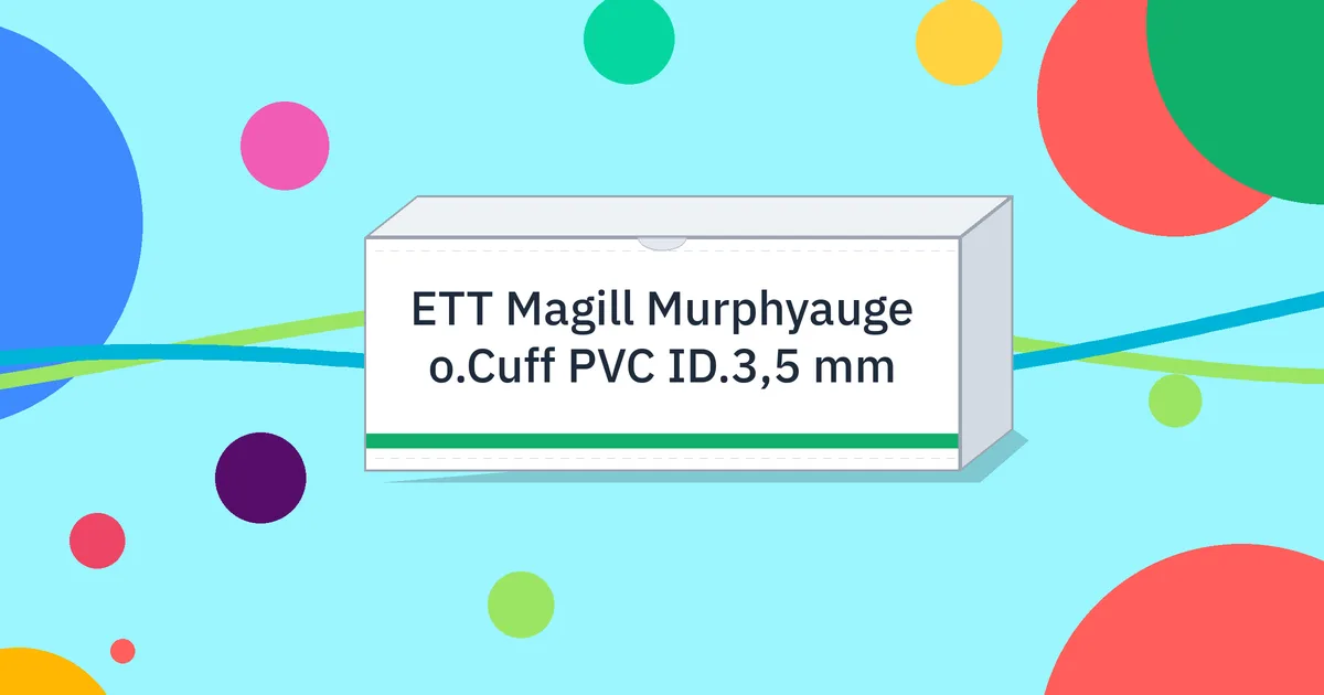 Symbolbild: Packung mit der Aufschrift ETT Magill Murphyauge o.Cuff PVC ID.3,5 mm (PZN 19120540) – Verfügbarkeit und Bezug in Apotheken in Frankfurt am Main