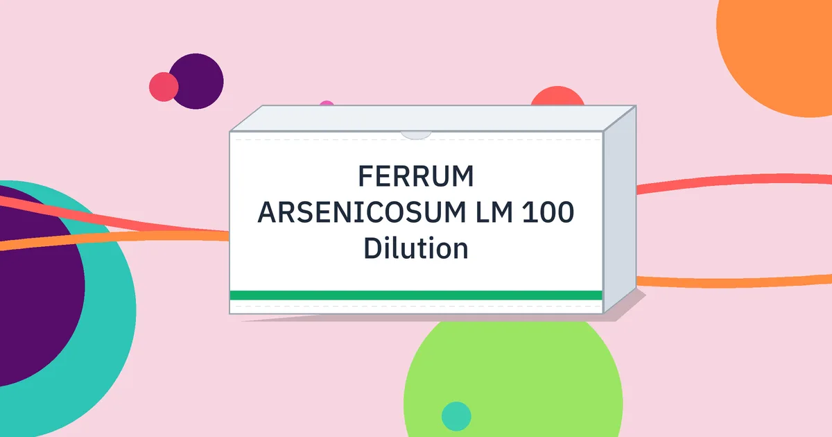 Symbolbild: Packung mit der Aufschrift FERRUM ARSENICOSUM LM 100 Dilution (PZN 12847799) – Verfügbarkeit und Bezug in Apotheken in Frankfurt am Main