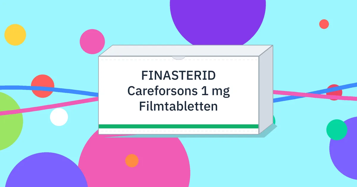 Symbolbild: Packung mit der Aufschrift FINASTERID Careforsons 1 mg Filmtabletten (PZN 18399304) – Verfügbarkeit und Bezug in Apotheken in Frankfurt am Main