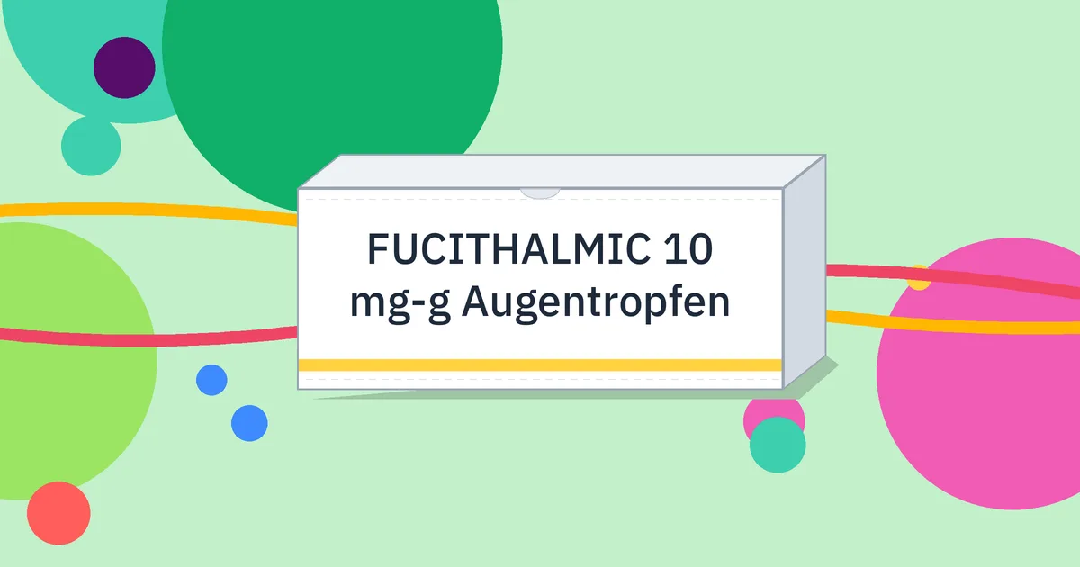 Symbolbild: Packung mit der Aufschrift FUCITHALMIC 10 mg-g Augentropfen (PZN 03356625) – Verfügbarkeit und Bezug in Apotheken in Frankfurt am Main