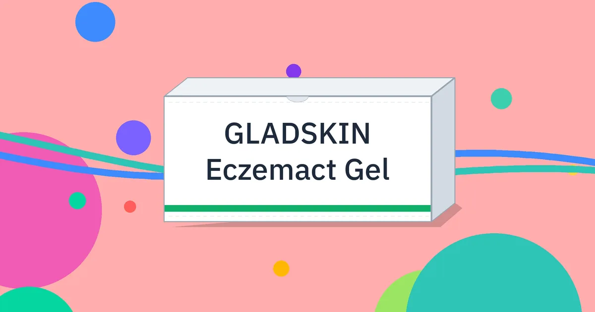 Symbolbild: Packung mit der Aufschrift GLADSKIN Eczemact Gel (PZN 18256415) – Verfügbarkeit und Bezug in Apotheken in Frankfurt am Main