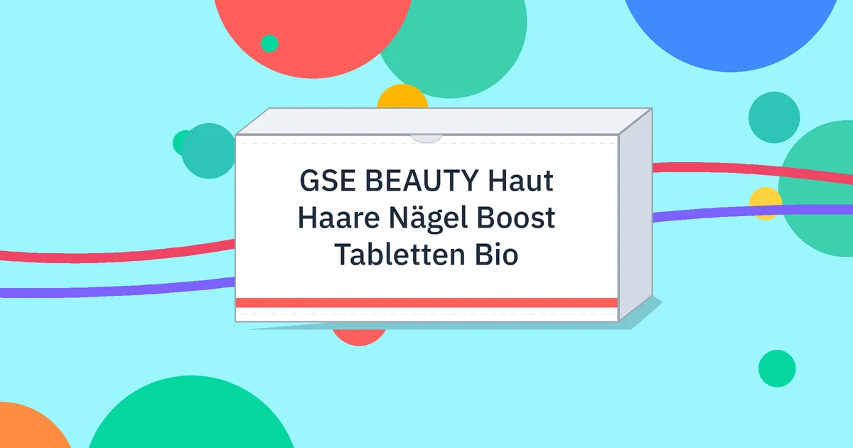 Symbolbild: Packung mit der Aufschrift GSE BEAUTY Haut Haare Nägel Boost Tabletten Bio (PZN 19185580) – Verfügbarkeit und Bezug in Apotheken in Frankfurt am Main