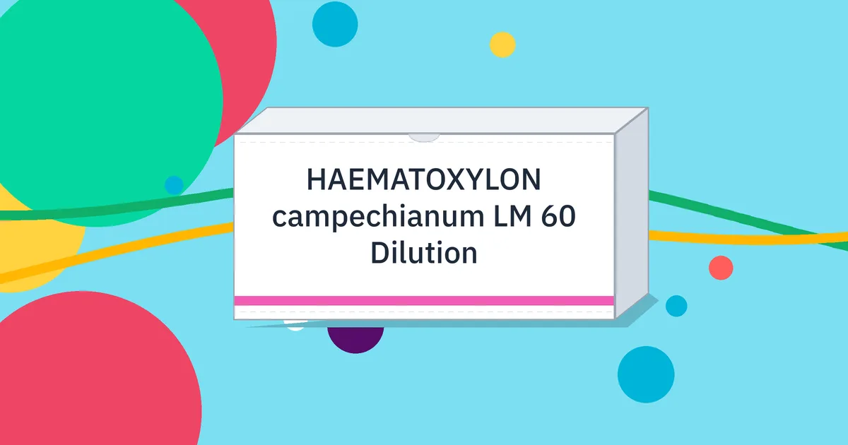 Symbolbild: Packung mit der Aufschrift HAEMATOXYLON campechianum LM 60 Dilution (PZN 13549578) – Verfügbarkeit und Bezug in Apotheken in Frankfurt am Main