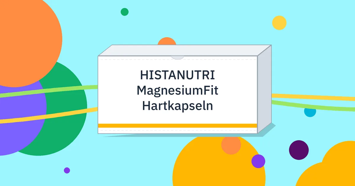 Symbolbild: Packung mit der Aufschrift HISTANUTRI MagnesiumFit Hartkapseln (PZN 20008156) – Verfügbarkeit und Bezug in Apotheken in Frankfurt am Main