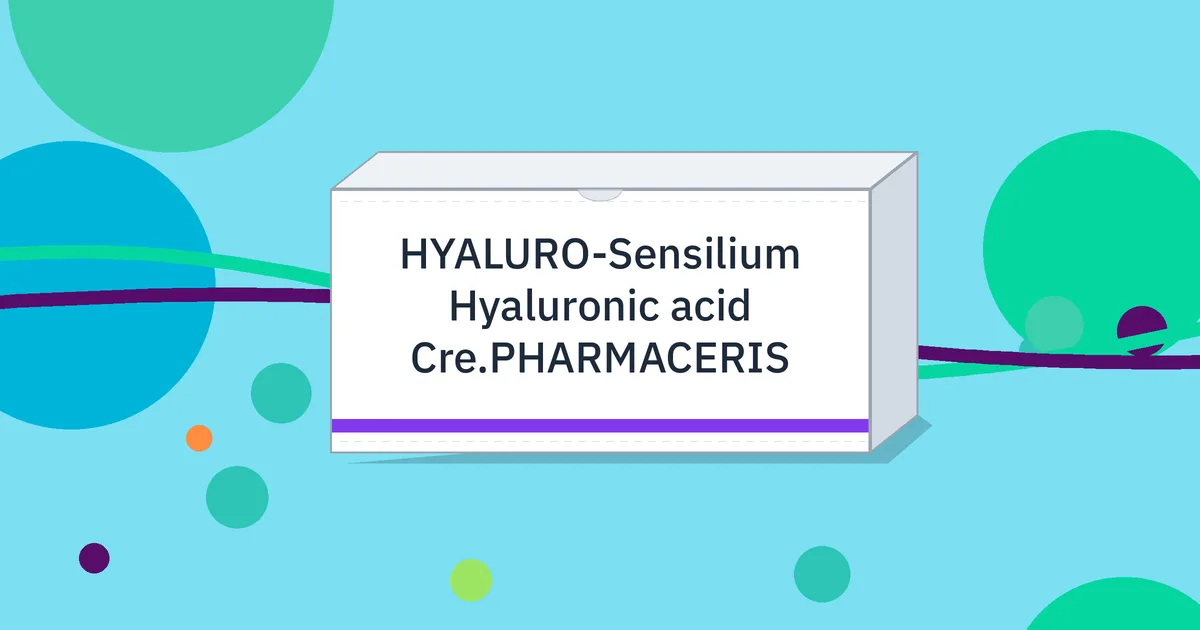 Symbolbild: Packung mit der Aufschrift HYALURO-Sensilium Hyaluronic acid Cre.PHARMACERIS (PZN 16390693) – Verfügbarkeit und Bezug in Apotheken in Frankfurt am Main