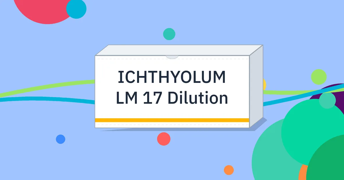 Symbolbild: Packung mit der Aufschrift ICHTHYOLUM LM 17 Dilution (PZN 13558672) – Verfügbarkeit und Bezug in Apotheken in Frankfurt am Main