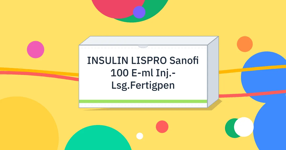 Symbolbild: Packung mit der Aufschrift INSULIN LISPRO Sanofi 100 E-ml Inj.-Lsg.Fertigpen (PZN 20514741) – Verfügbarkeit und Bezug in Apotheken in Frankfurt am Main