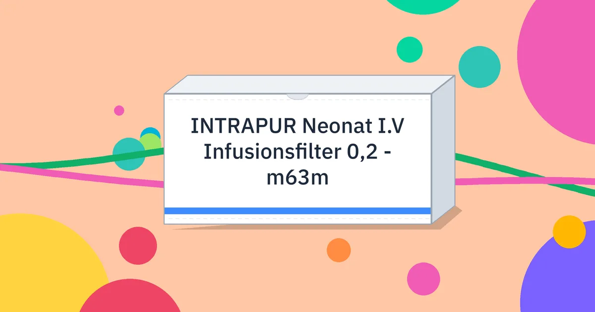Symbolbild: Packung mit der Aufschrift INTRAPUR Neonat I.V Infusionsfilter 0,2 -m63m (PZN 11865884) – Verfügbarkeit und Bezug in Apotheken in Frankfurt am Main