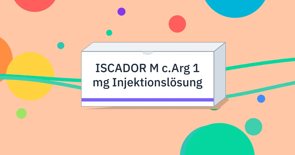 Symbolbild: Packung mit der Aufschrift ISCADOR M c.Arg 1 mg Injektionslösung (PZN 01385640) – Verfügbarkeit und Bezug in Apotheken in Frankfurt am Main