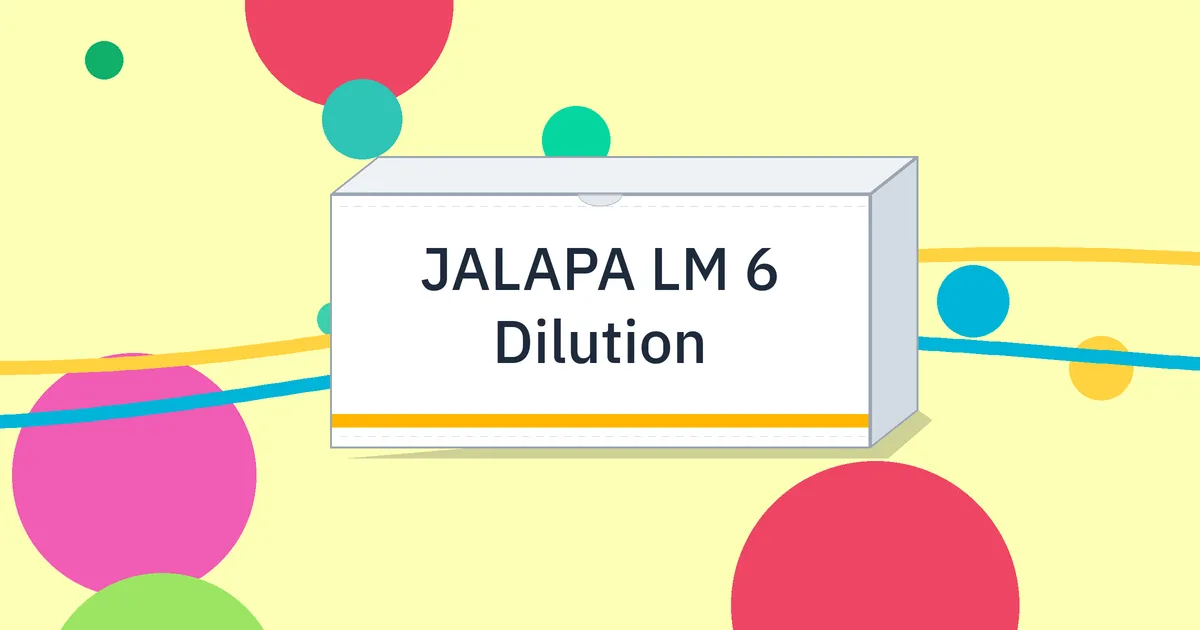 Symbolbild: Packung mit der Aufschrift JALAPA LM 6 Dilution (PZN 13561792) – Verfügbarkeit und Bezug in Apotheken in Frankfurt am Main