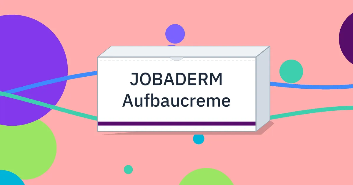 Symbolbild: Packung mit der Aufschrift JOBADERM Aufbaucreme (PZN 03212961) – Verfügbarkeit und Bezug in Apotheken in Frankfurt am Main