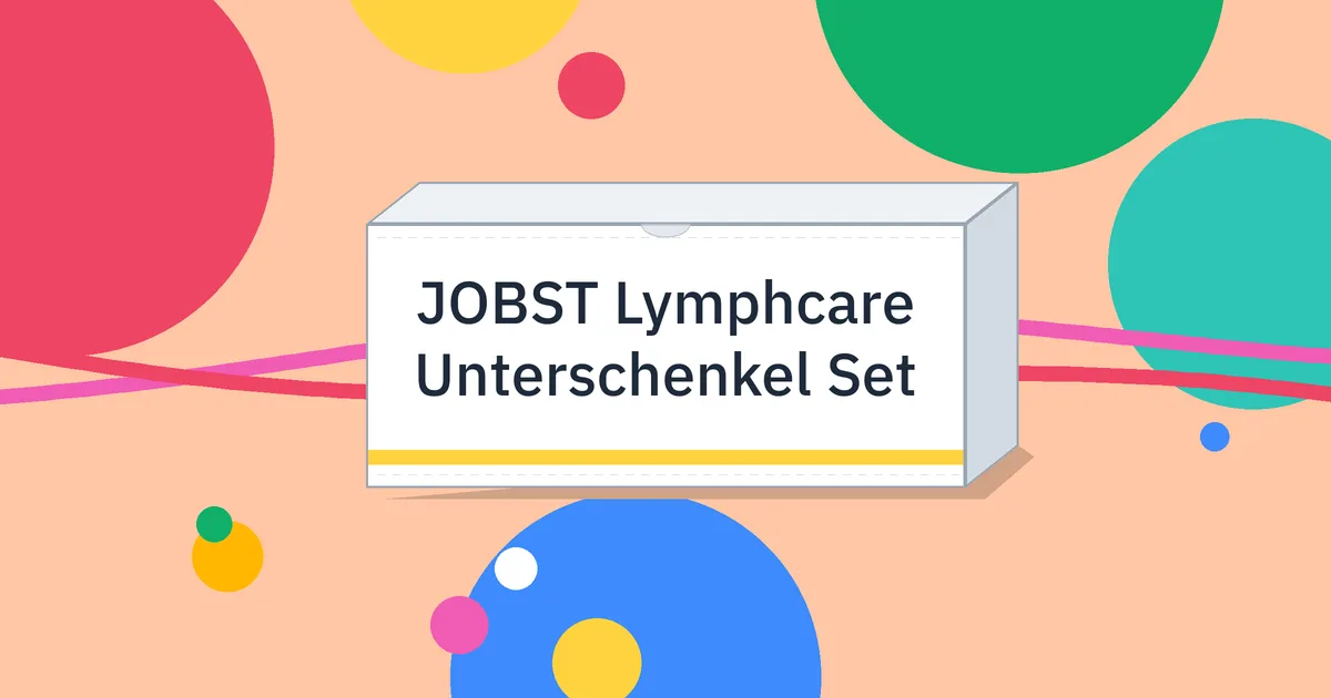 Symbolbild: Packung mit der Aufschrift JOBST Lymphcare Unterschenkel Set (PZN 03378992) – Verfügbarkeit und Bezug in Apotheken in Frankfurt am Main