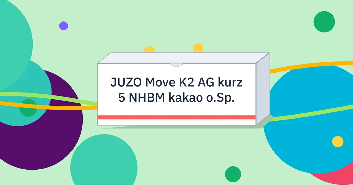 Symbolbild: Packung mit der Aufschrift JUZO Move K2 AG kurz 5 NHBM kakao o.Sp. (PZN 18560975) – Verfügbarkeit und Bezug in Apotheken in Frankfurt am Main