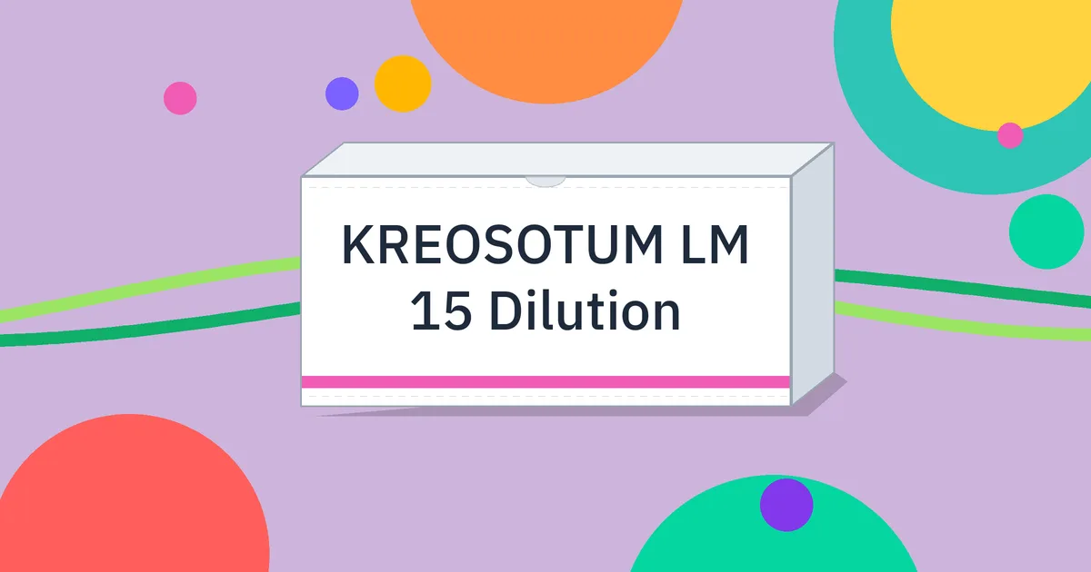 Symbolbild: Packung mit der Aufschrift KREOSOTUM LM 15 Dilution (PZN 12928084) – Verfügbarkeit und Bezug in Apotheken in Frankfurt am Main