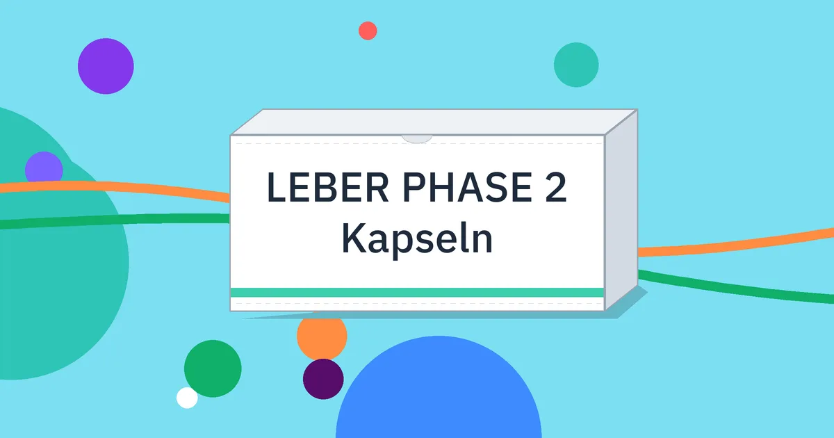 Symbolbild: Packung mit der Aufschrift LEBER PHASE 2 Kapseln (PZN 02371249) – Verfügbarkeit und Bezug in Apotheken in Frankfurt am Main