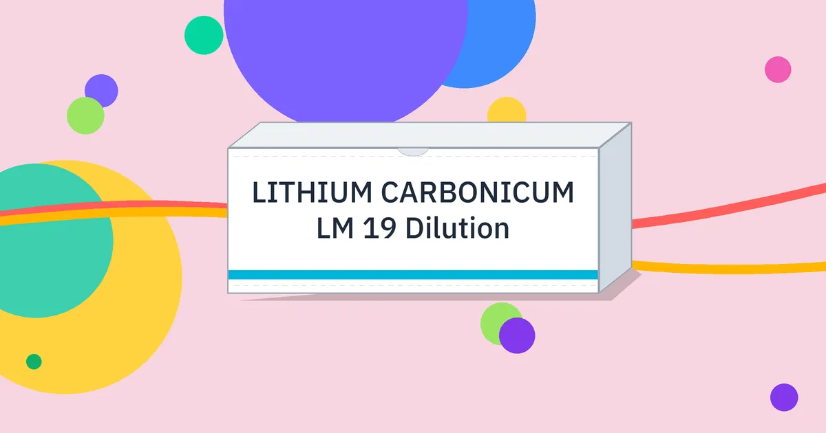 Symbolbild: Packung mit der Aufschrift LITHIUM CARBONICUM LM 19 Dilution (PZN 12931608) – Verfügbarkeit und Bezug in Apotheken in Frankfurt am Main