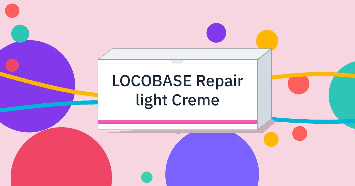 Symbolbild: Packung mit der Aufschrift LOCOBASE Repair light Creme (PZN 19810196) – Verfügbarkeit und Bezug in Apotheken in Frankfurt am Main