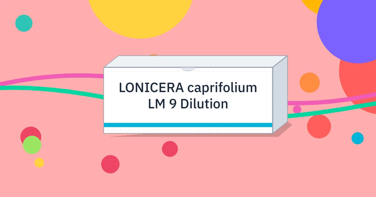 Symbolbild: Packung mit der Aufschrift LONICERA caprifolium LM 9 Dilution (PZN 13535671) – Verfügbarkeit und Bezug in Apotheken in Frankfurt am Main