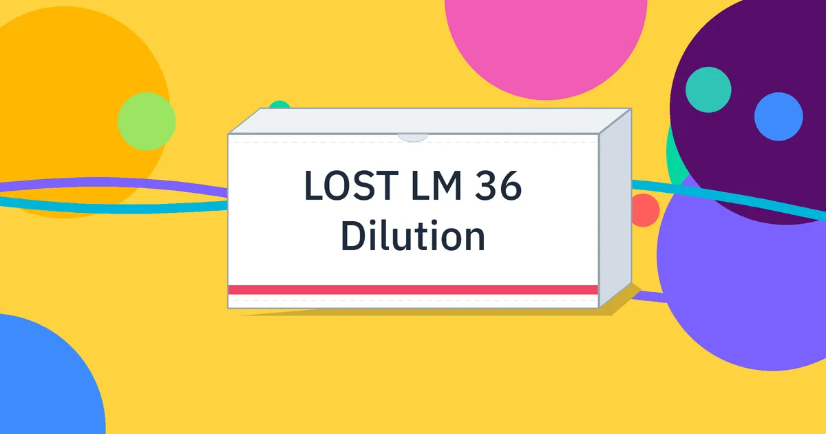 Symbolbild: Packung mit der Aufschrift LOST LM 36 Dilution (PZN 13536417) – Verfügbarkeit und Bezug in Apotheken in Frankfurt am Main