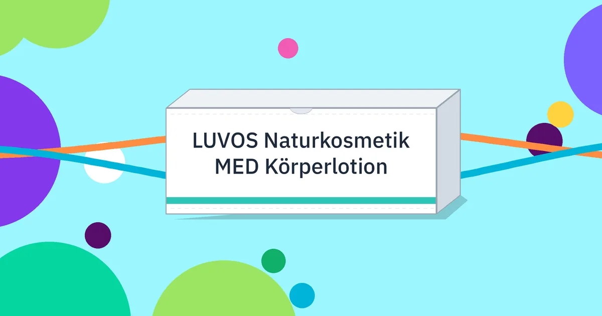 Symbolbild: Packung mit der Aufschrift LUVOS Naturkosmetik MED Körperlotion (PZN 11551217) – Verfügbarkeit und Bezug in Apotheken in Frankfurt am Main