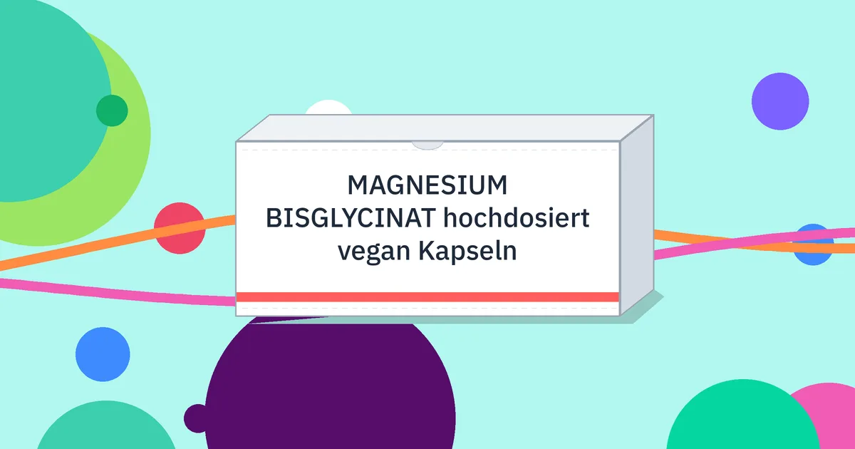 Symbolbild: Packung mit der Aufschrift MAGNESIUM BISGLYCINAT hochdosiert vegan Kapseln (PZN 20650645) – Verfügbarkeit und Bezug in Apotheken in Frankfurt am Main