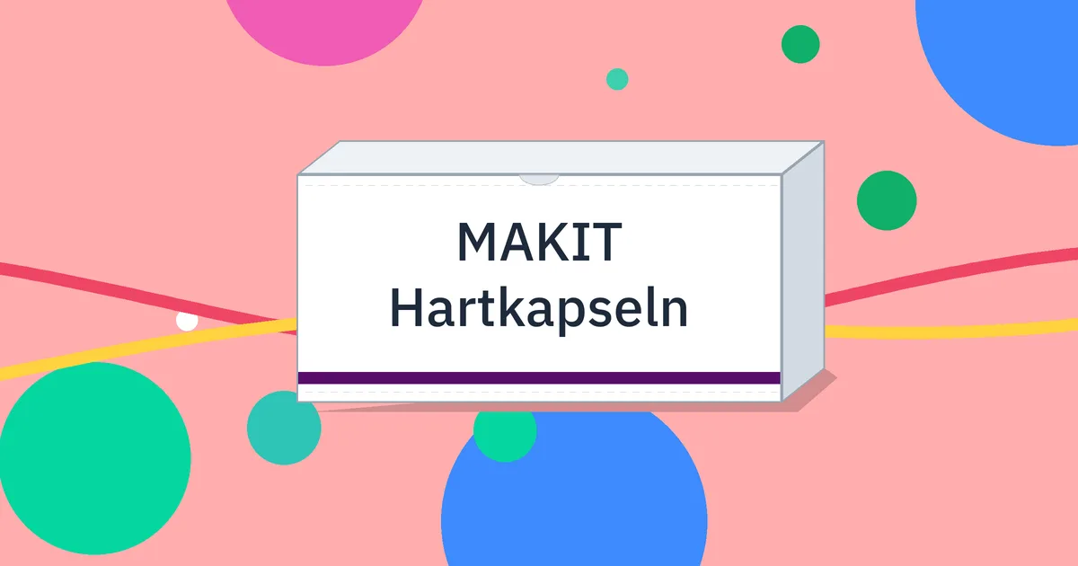 Symbolbild: Packung mit der Aufschrift MAKIT Hartkapseln (PZN 14162321) – Verfügbarkeit und Bezug in Apotheken in Frankfurt am Main