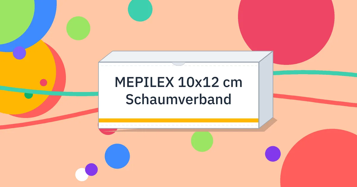 Symbolbild: Packung mit der Aufschrift MEPILEX 10x12 cm Schaumverband (PZN 13705179) – Verfügbarkeit und Bezug in Apotheken in Frankfurt am Main