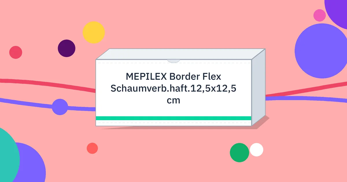 Symbolbild: Packung mit der Aufschrift MEPILEX Border Flex Schaumverb.haft.12,5x12,5 cm (PZN 14039230) – Verfügbarkeit und Bezug in Apotheken in Frankfurt am Main