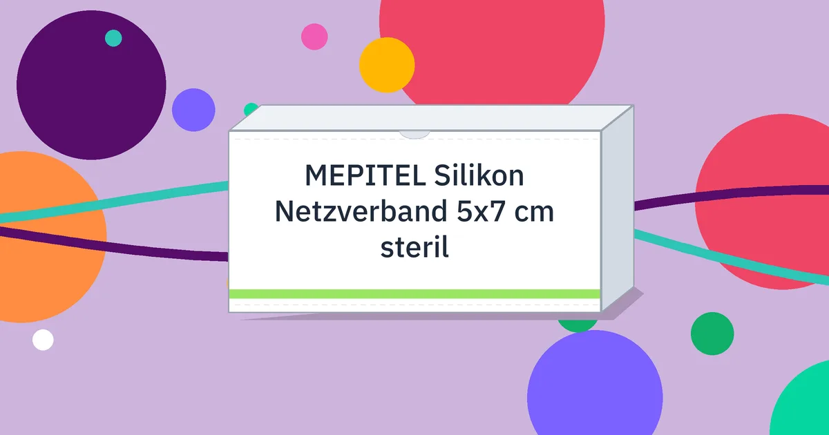 Symbolbild: Packung mit der Aufschrift MEPITEL Silikon Netzverband 5x7 cm steril (PZN 05139984) – Verfügbarkeit und Bezug in Apotheken in Frankfurt am Main